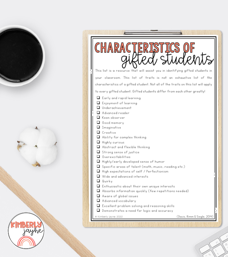 Characteristics of Gifted Students - High Potential Education