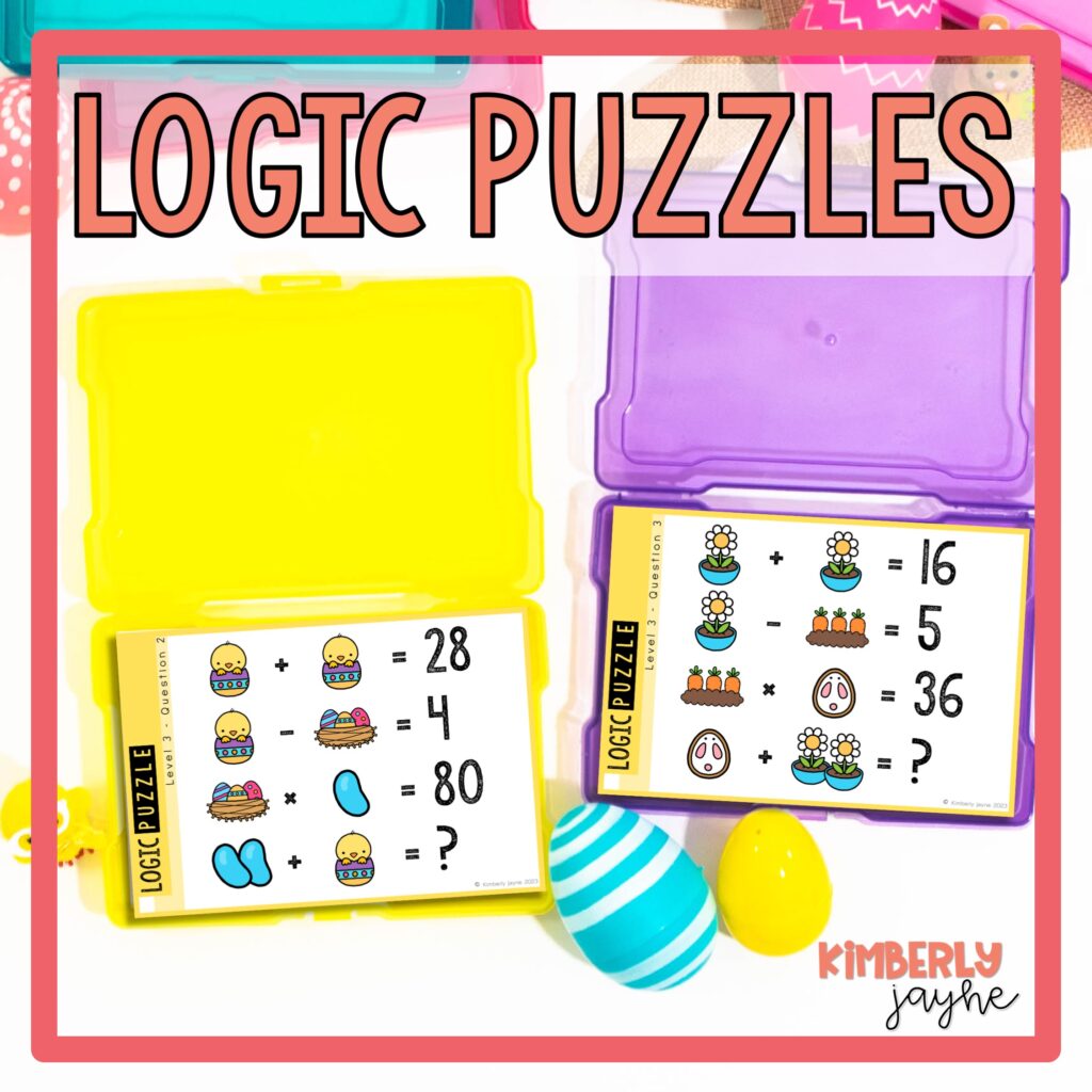 Easter Math Logic Puzzles - 3rd Grade Extension Tasks for Gifted ...