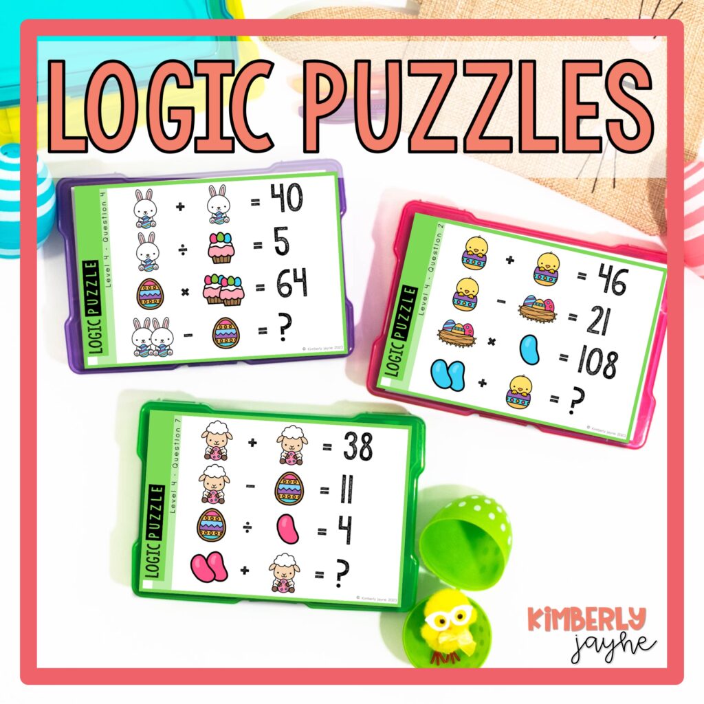 Easter Math Logic Puzzles - 4th Grade Extension Tasks for Gifted ...