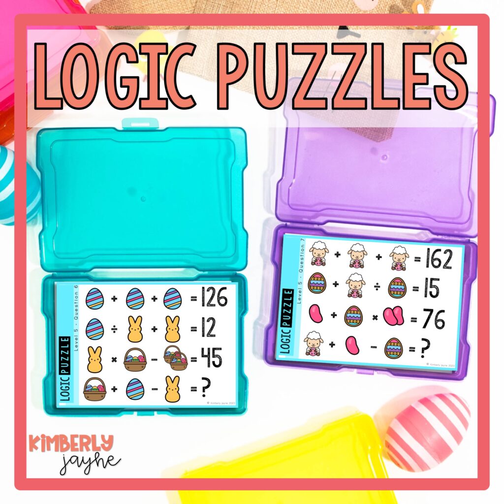 Easter Math Logic Puzzles - 5th Grade Extension Tasks for Gifted ...