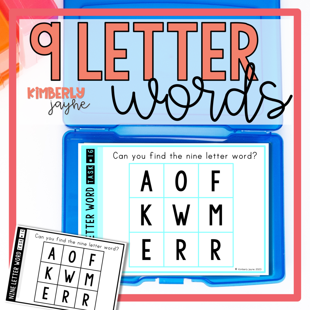 Nine Letter Word Puzzle Task Cards | Gifted & Talented Students ...