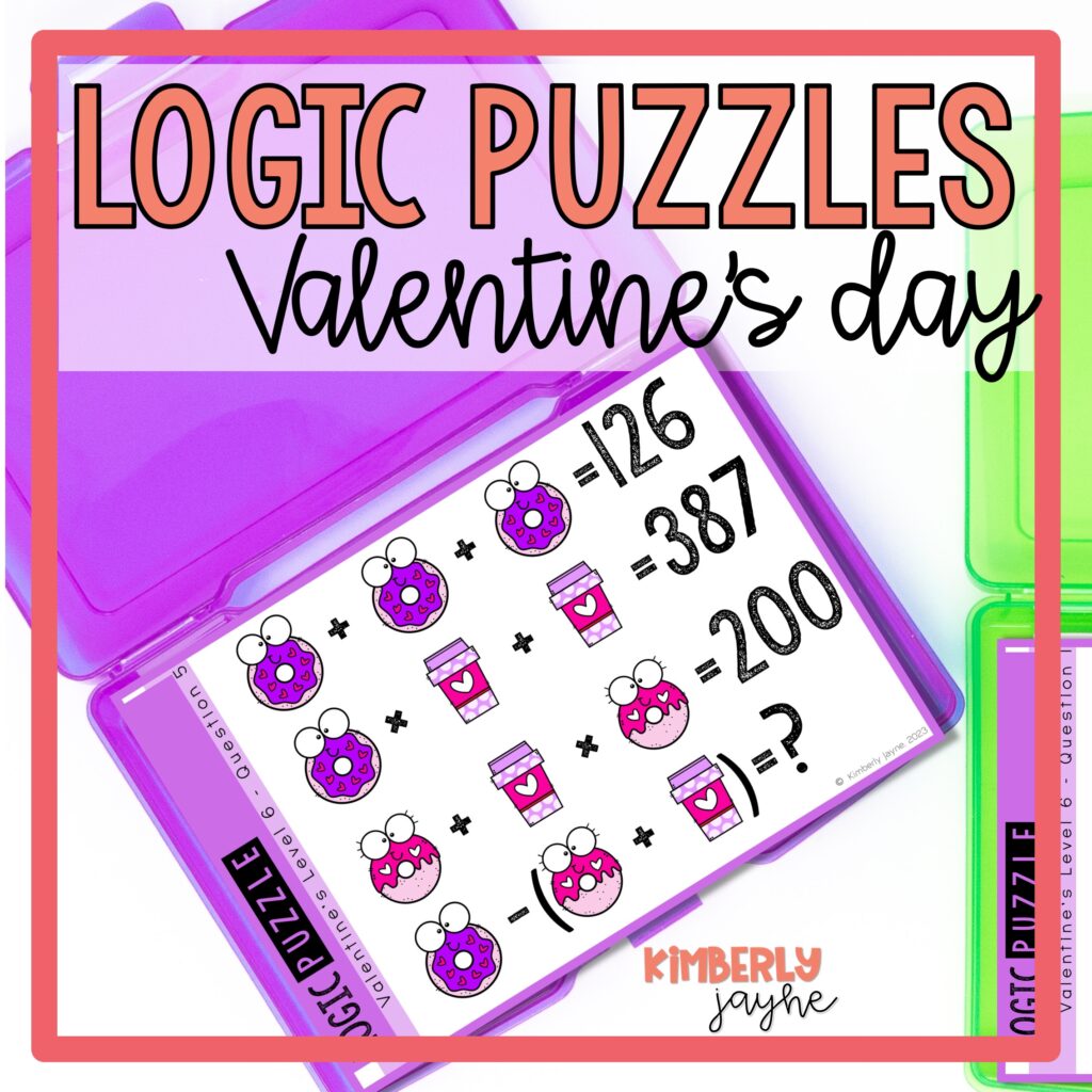 Valentine’s Day Math Logic Puzzles – 6th Grade Extension Tasks for ...