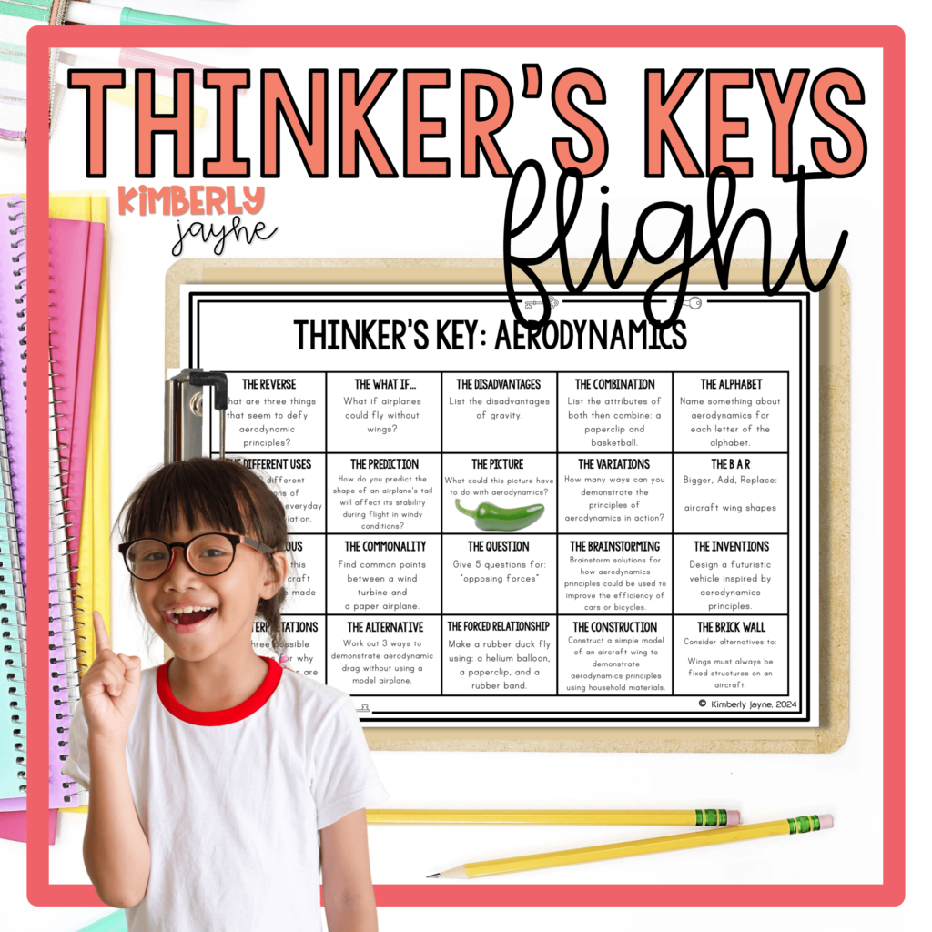 Flight themed Thinker's Keys for Gifted & Talented Students Enrichment ...